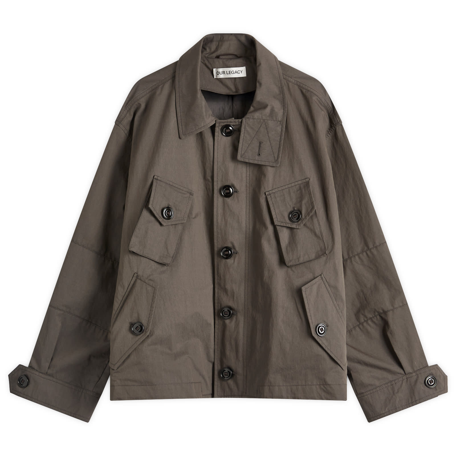 Our Legacy Nylon Service Jacket In Old Steel Excursion Nylon - 30